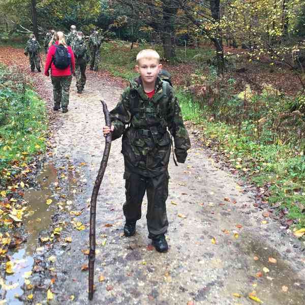 Walking for Charity - Challenger Troop CIC