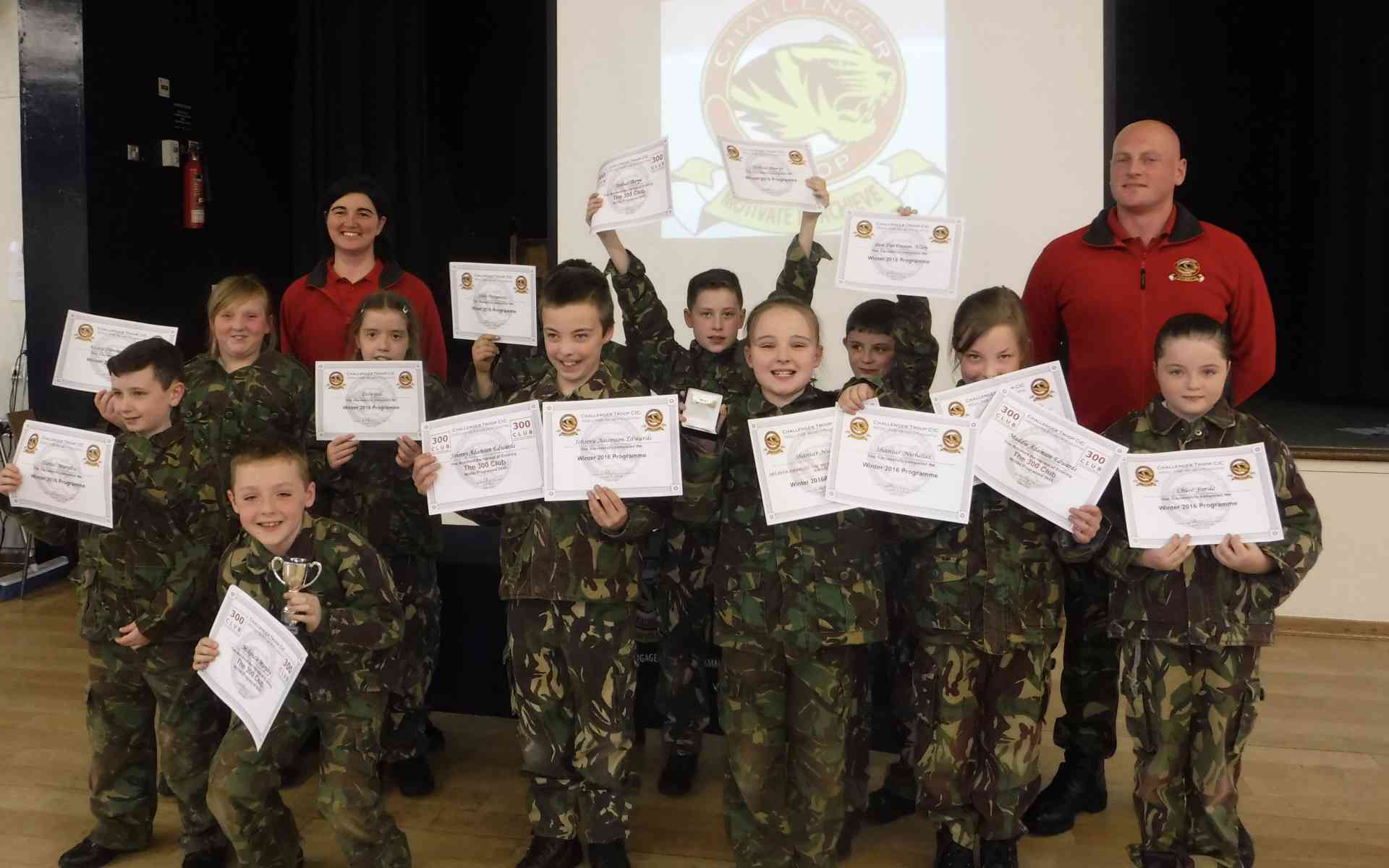 Standing proud – standing tall - Challenger Troop CIC