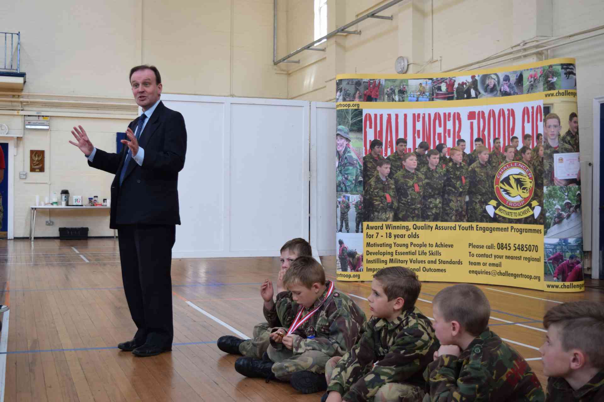 Leading KCC Cabinet Member visits Challenger Troop - Challenger Troop CIC