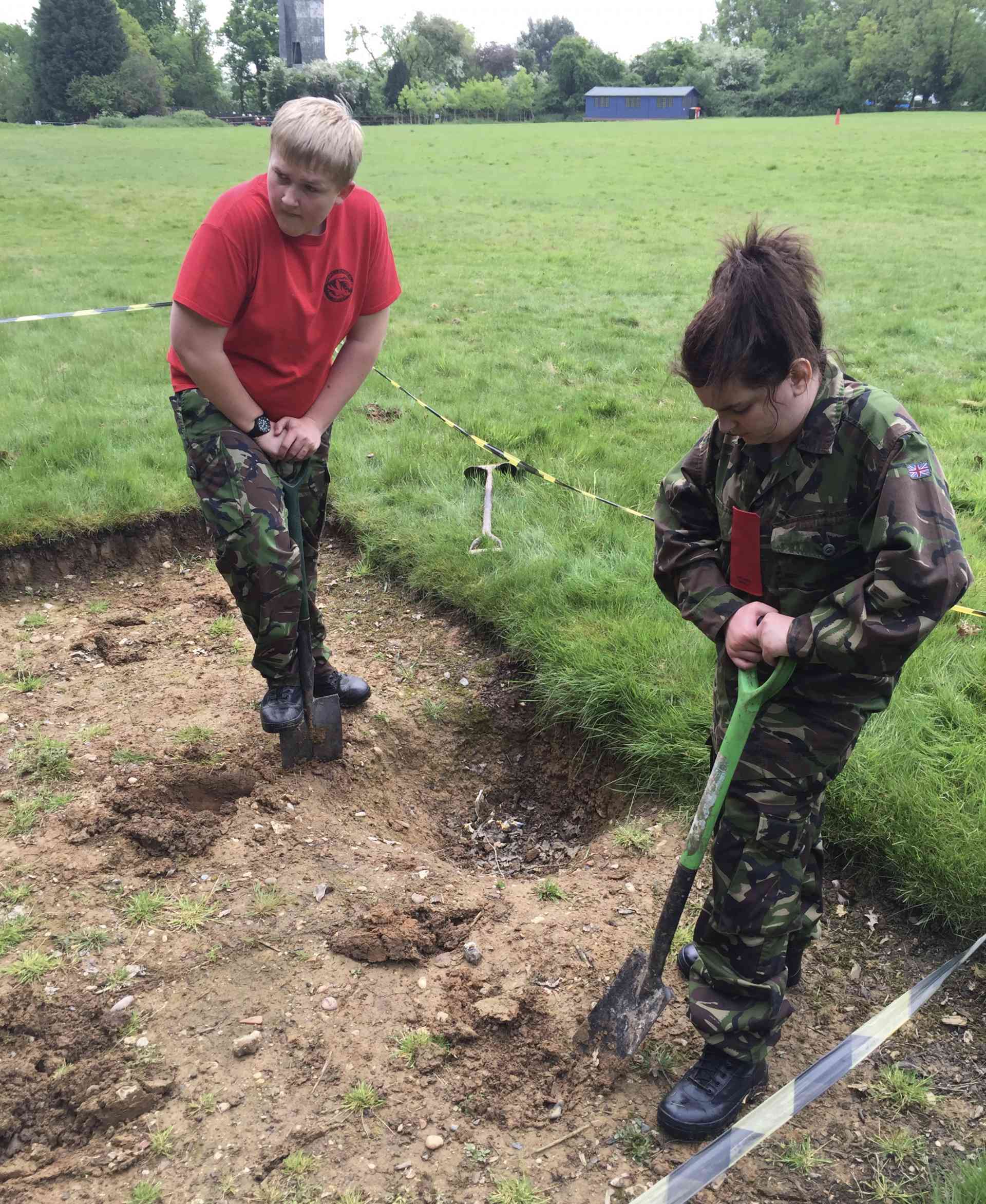 Essex school children give back - Challenger Troop CIC