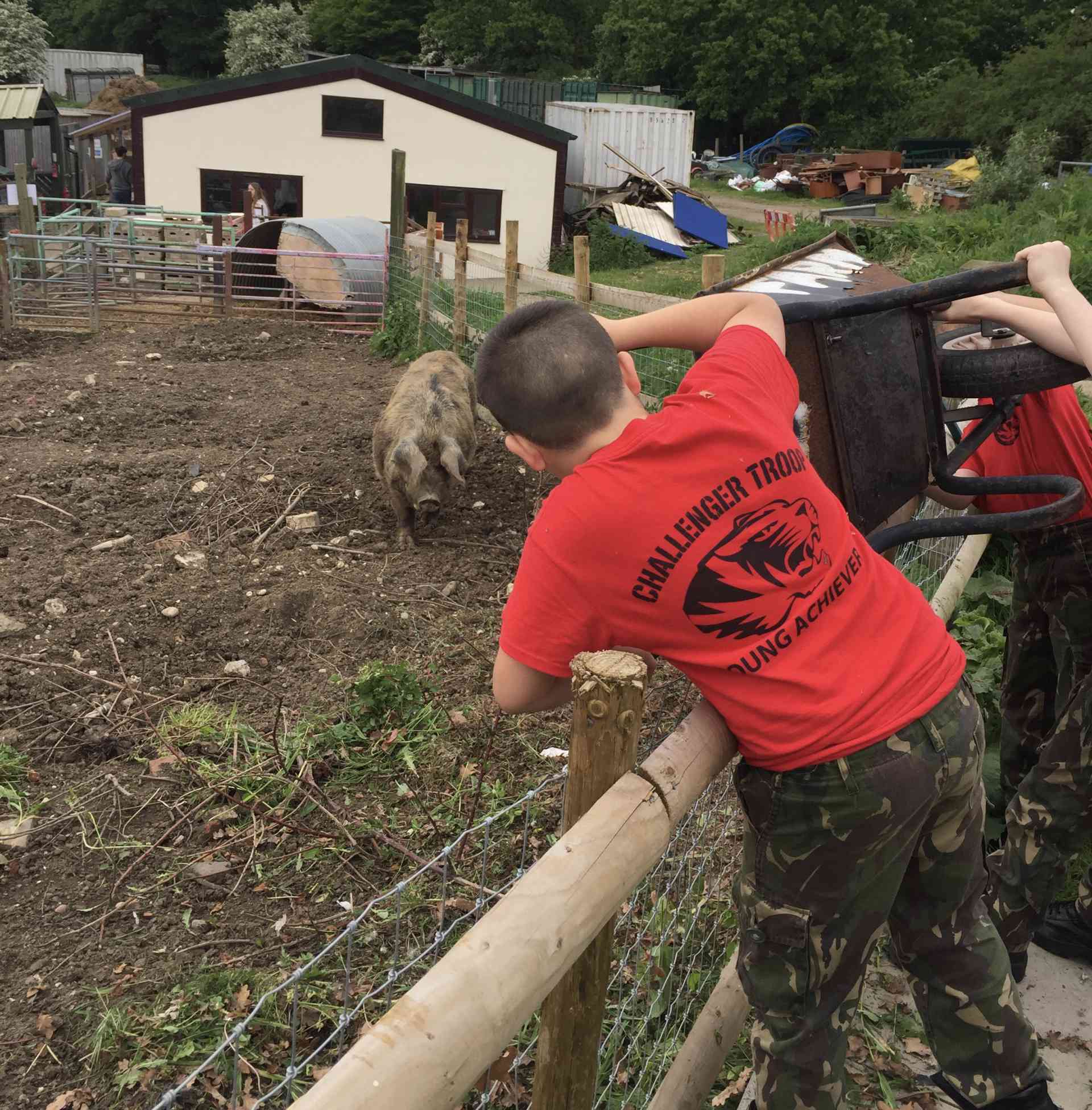 Essex school children give back - Challenger Troop CIC